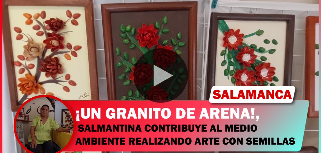 TERESA CABRERA REALIZA ARTE CON SEMILLAS – El Salmantino